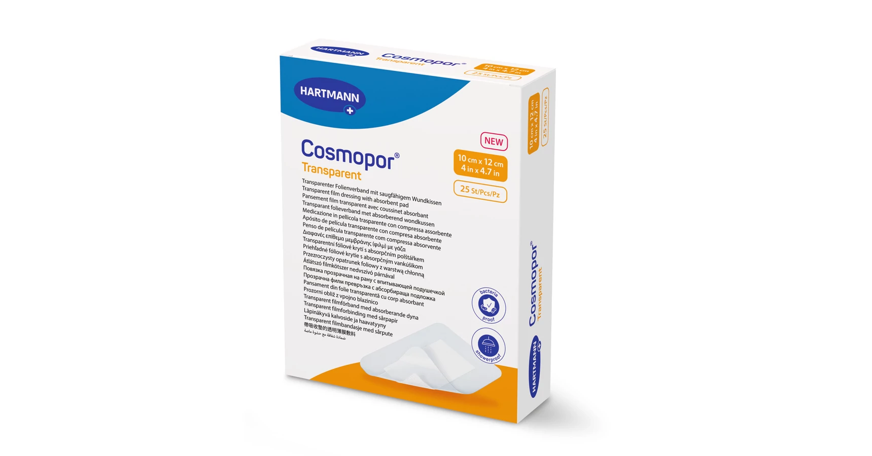 Cosmopor® Transparent steril filmkötszer sebpárnával (10x12 cm; 25 db ...