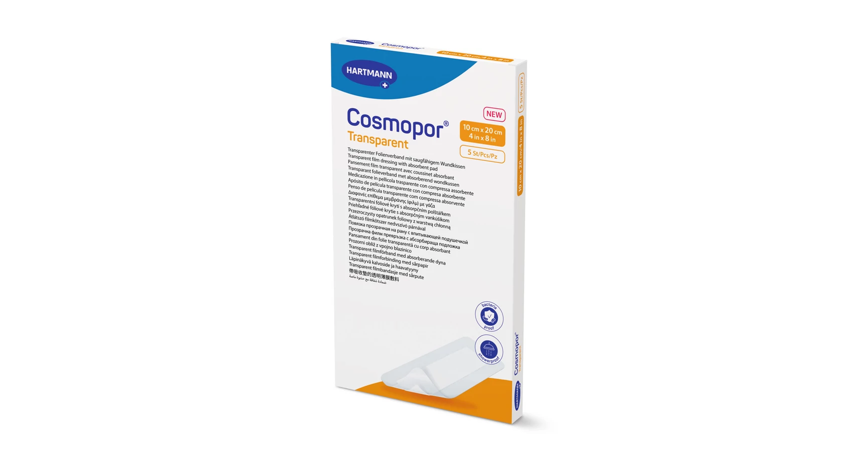 Cosmopor® Transparent steril filmkötszer sebpárnával (10x20 cm; 5 db ...
