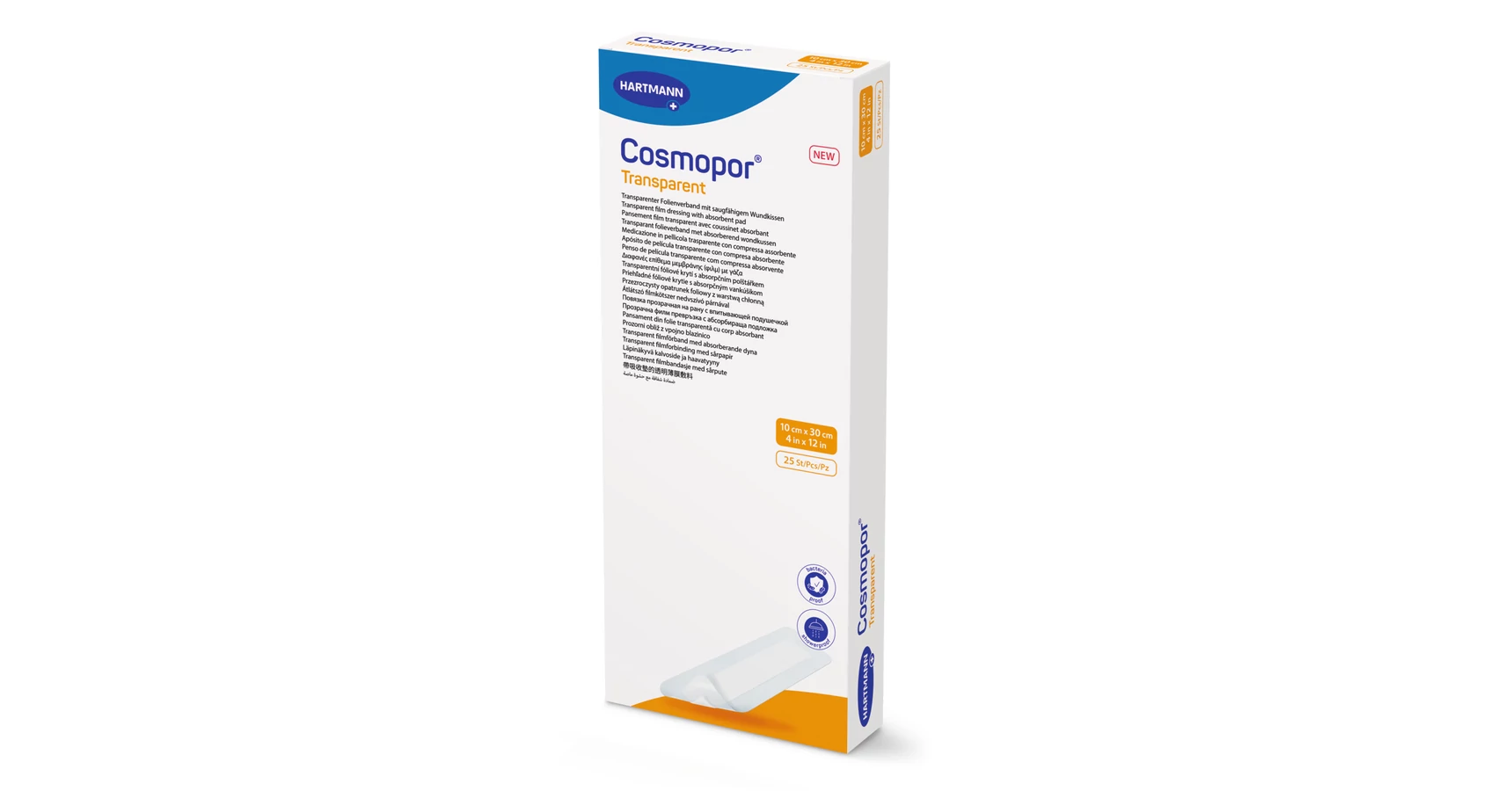 Cosmopor® Transparent steril filmkötszer sebpárnával (10x30 cm; 25 db ...