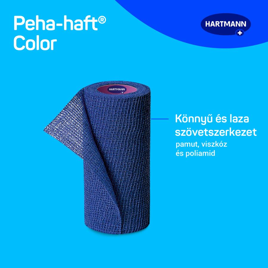 Peha-haft® Color öntapadó kék kötésrögzítő pólya (10 cm x 4 m; 1db ...